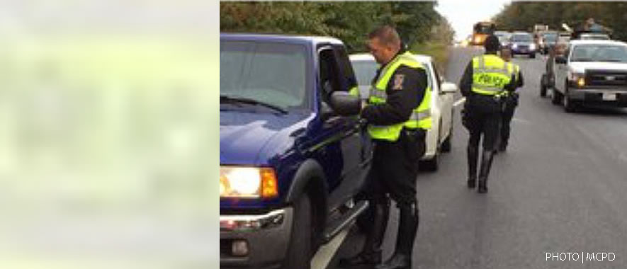 Police Issuing Citations Oct 27 River Road 885x380 | Montgomery ...