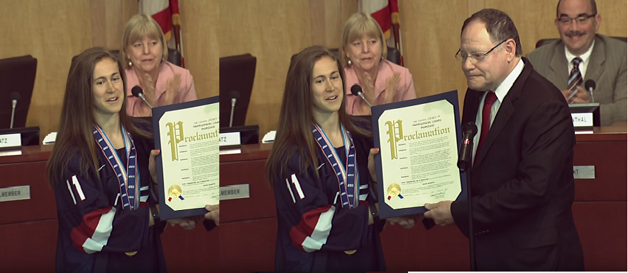 Haley Skarupa Ice Hockey gold medal 2017 proclamation cc 885x380 ...