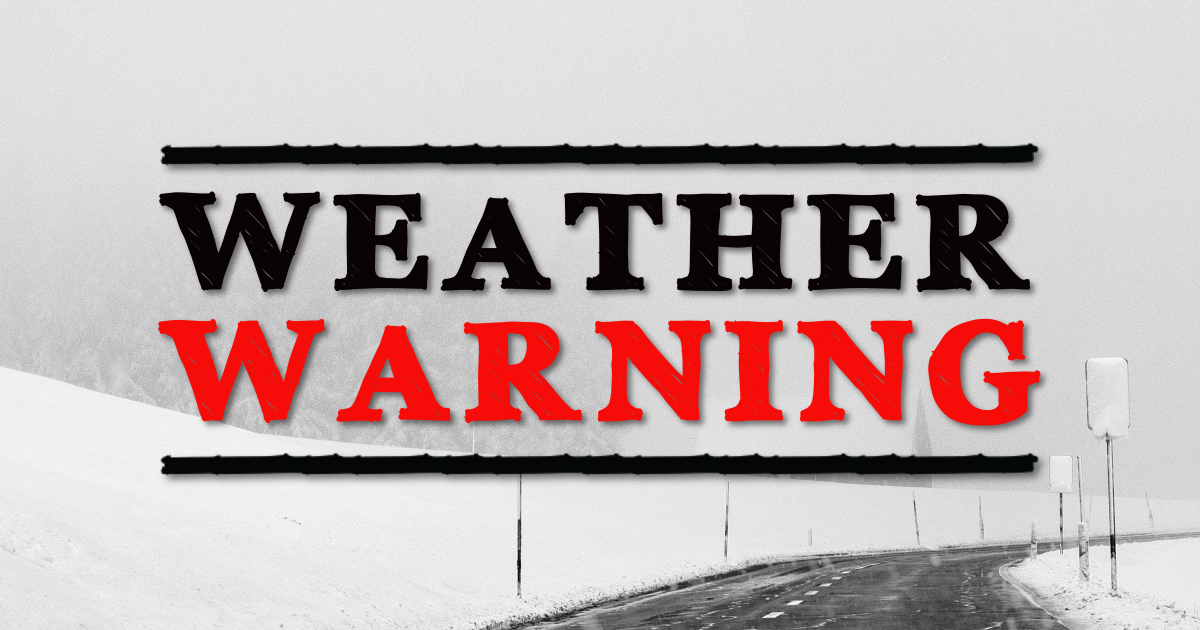 Weather Warning Alerts about rain snow cold weather hypothermia ...