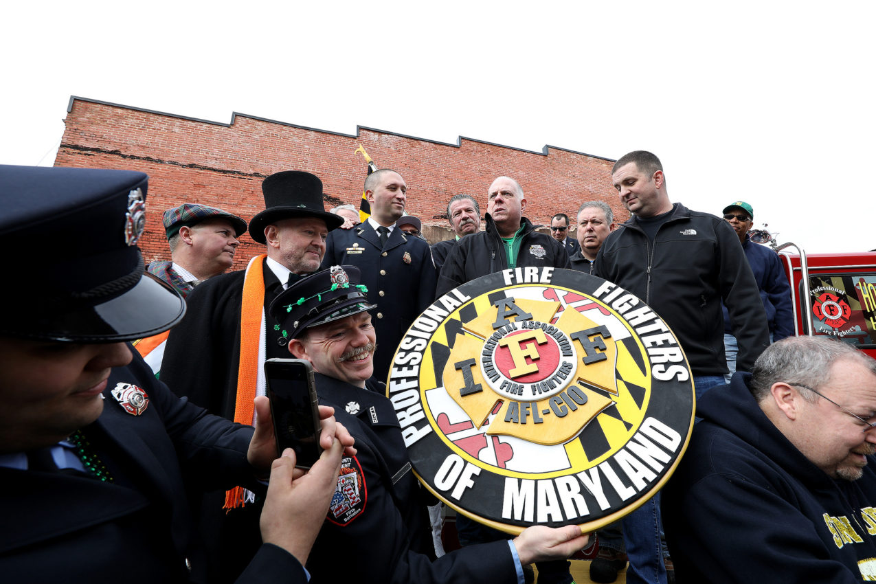 Hogan Supports Firefighters at St. Patrick's Day Parade | Montgomery ...