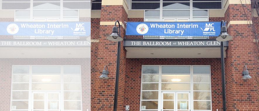 slider Wheaton interim library entrance | Montgomery Community Media