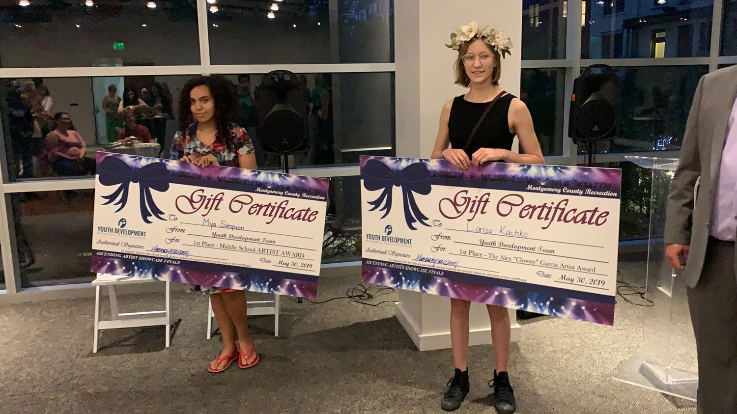 MoCos Got Talent 2019 visual arts winners Larisa Kachko and Mya Simpson ...