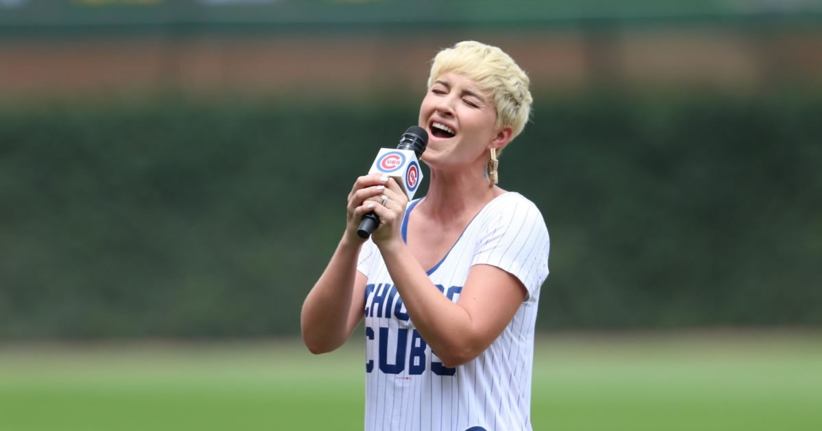 Maggie Rose Sings National Anthem at Cubs’ Game | Montgomery Community ...