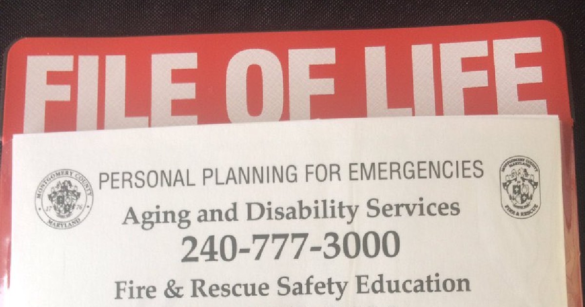 'File of Life' Form Prepares Residents to Make Trip to Hospital Alone ...