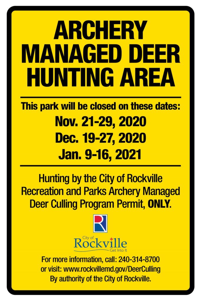signs-deer-culling-park-closure | Montgomery Community Media
