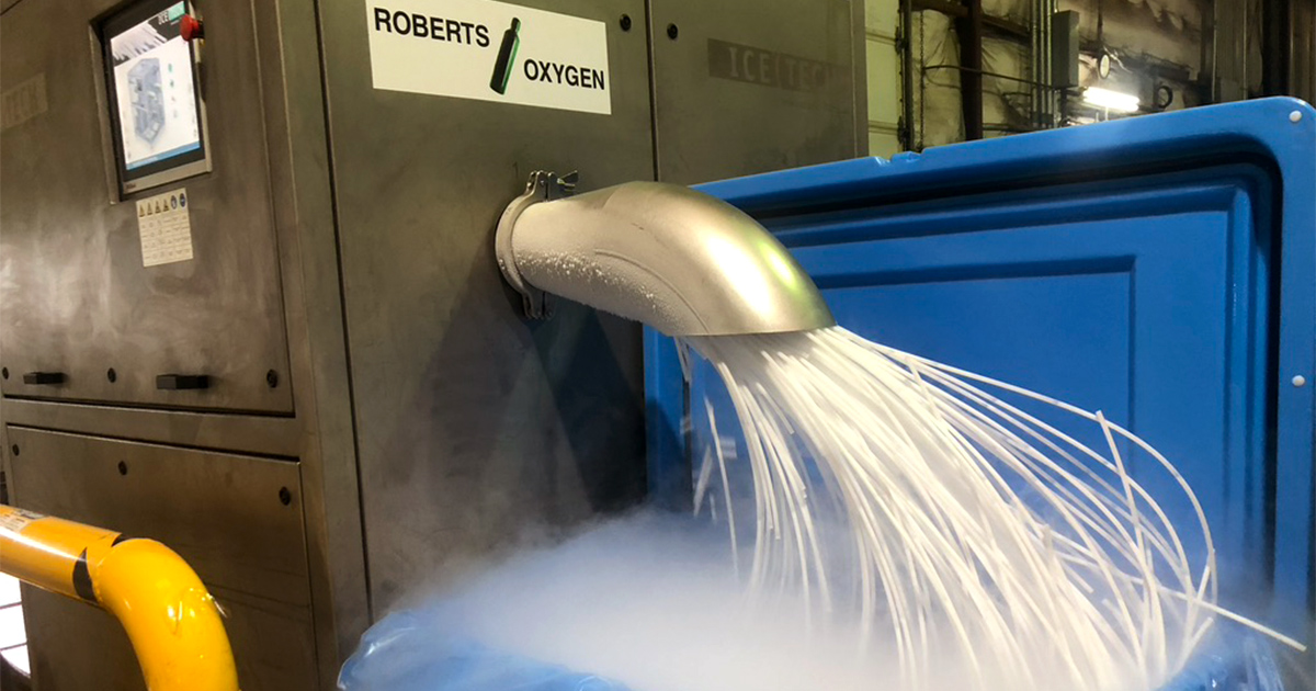 Roberts Oxygen In Gaithersburg Manufacturing Dry Ice For Pfizer 